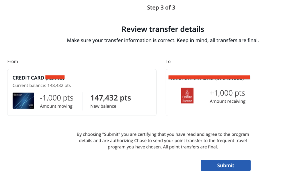 How to Transfer Chase Ultimate Rewards Points to Airline & Hotel Travel ...