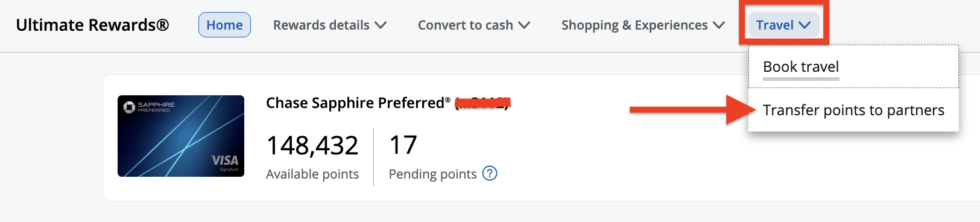 How to Transfer Chase Ultimate Rewards Points to Airline & Hotel Travel ...